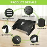 YUWENUS Foot Rest Under Desk, 6 Adjustable Heights, Ergonomic Massage ...