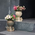 Antique Resin Planter Decorative Vase Flower Container For Entrance ...