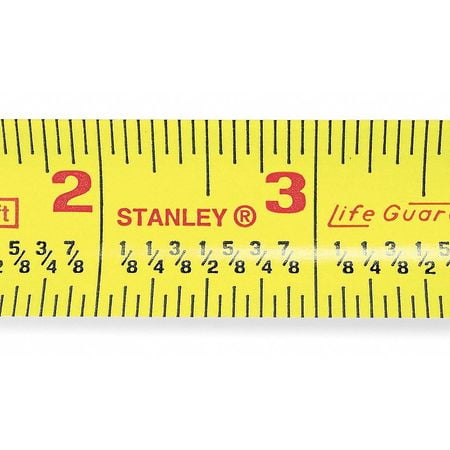 25 ft. Fractional Read Tape Measure, Yellow, 1" Blade - Walmart.com