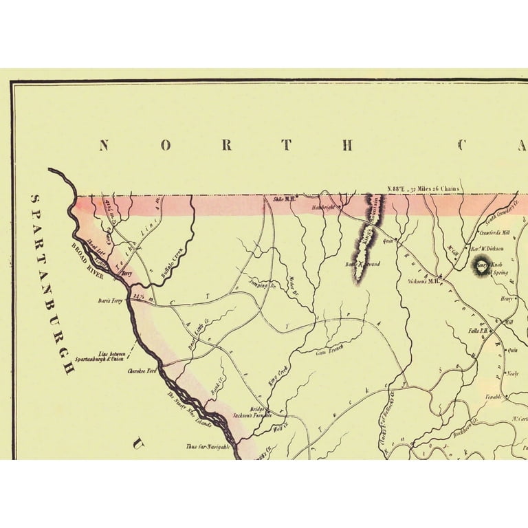 York County South Carolina Map