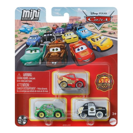 Disney Pixar Cars Toys, 10-Pack Micro Racers Mini Cars Set for Kids ...