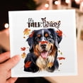 3drose, Bernese Mountain Dog Thanksgiving Turkey Humor with Fall Leaves ...