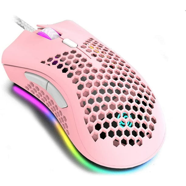 Lightweight Gaming Mouse, Wekity Honeycomb Design Wired Portable Mouse ...