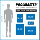Poolmaster "General Pool Rules" Sign for Residential or Commercial ...