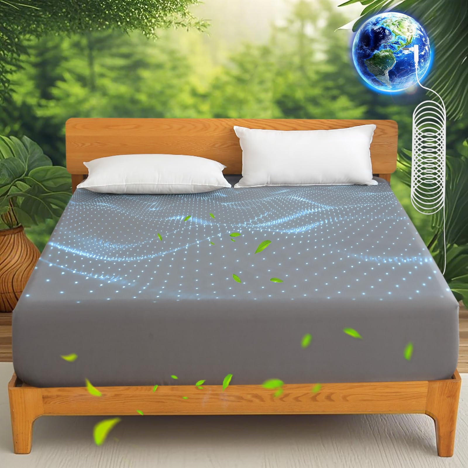 Click here for Ivellow Grounding Sheets Queen 10 Pure Silver Fibe... prices