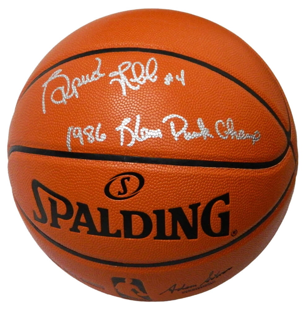 Spud Webb Signed Spalding NBA Game Series Replica Basketball w/1986 ...