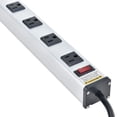 19" 7 Outlet Aluminum Power Strip with 15-ft Cord ETL/cETL - Walmart ...