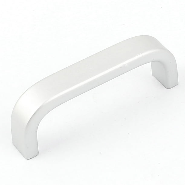70mm Long Furniture Dresser Cabinet Drawer Pull Handle Silver Tone ...