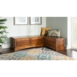 Linon Trefny Backless Corner Dining Breakfast Nook with Storage, Table ...