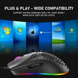ZIYOULANG Ultralight Wired Gaming Mouse, Lightweight Honeycomb Shell, 4 ...