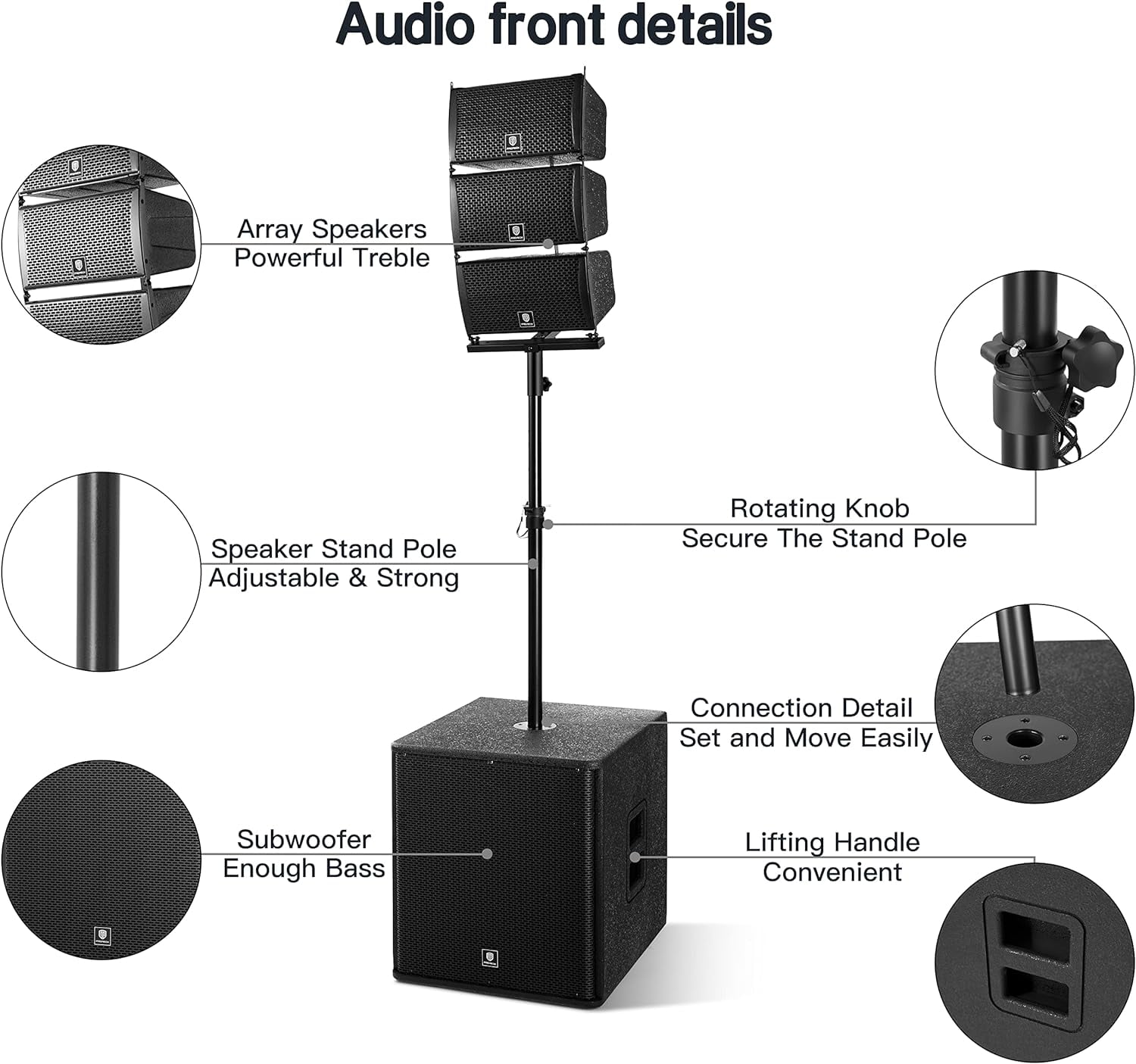 PRORECK Club 8000 DJ Speaker System Combo Set - 6 India | Ubuy