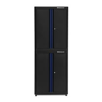 Montezuma Black 2-Door Stacking Base Cabinet, 30.5 x 24" Locking Garage ...