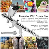shieny Flush coater,0.5mm Air Brush T217a 15cc Paint Fluids Diy Makeup Nail Cups Car Model Kit 0 ...