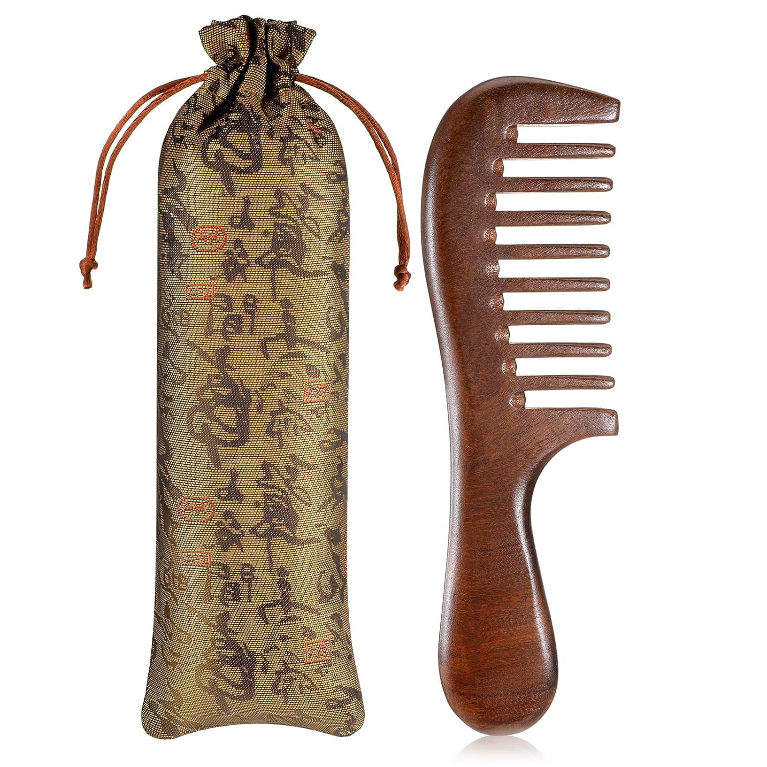 Click here for Ld Seller Thicken Wooden Wide Tooth Comb For Curls... prices