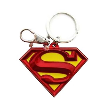 Superman Silver Symbol Pewter Keychain - Walmart.com