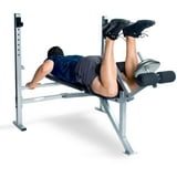 CAP Strength Deluxe Mid-Width Weight Bench with Leg Attachment (500lb ...