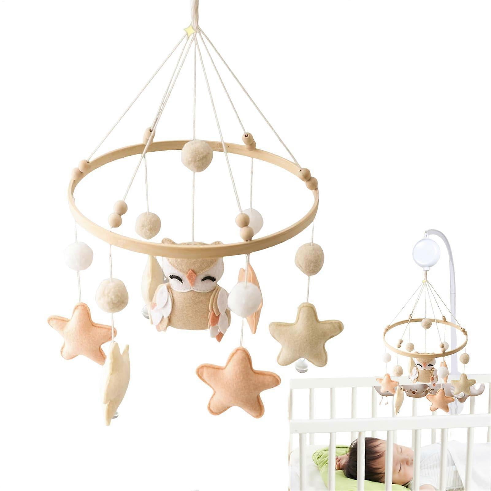 Mobile For Baby Cot, Soft Sensory Cot Mobile, Plush Toy Nursery ...