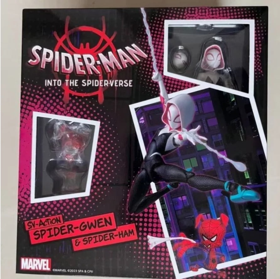 Spiderman: Into the Spider-Verse Peter Parker Gwen figura articulada ...