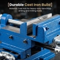 6 Inch High Precision Cross Slide Vise, Heavy Duty Cast Iron Drill ...