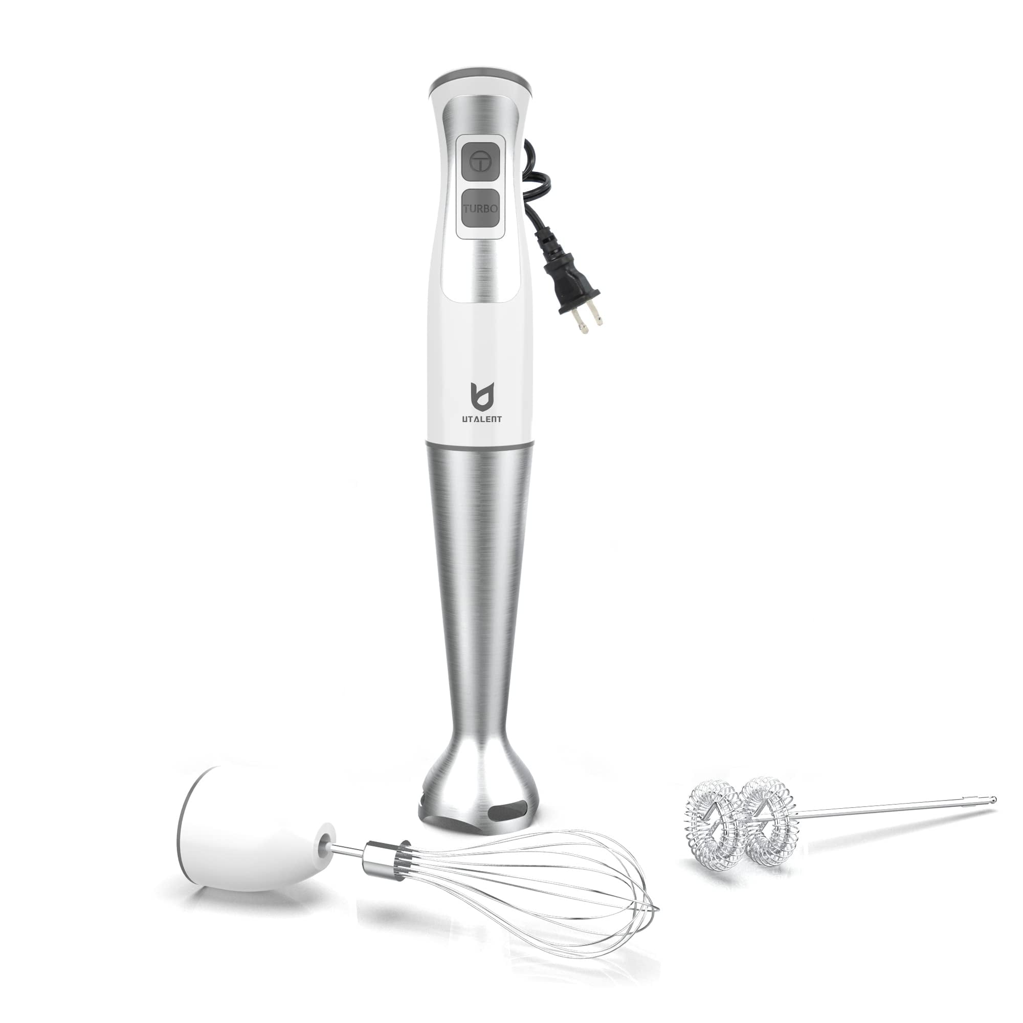 Immersion Hand Blender, UTALENT 3-in-1 8-Speed Stick Blender with Milk ...