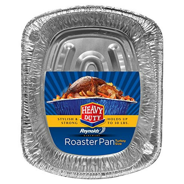 Reynolds Kitchens Disposable Turkey Size Roaster Pan – Up to 30lbs, 1 ...