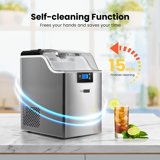 SPECSTAR Portable Small Table Top Sonic Nugget Ice Maker Machine, Self ...