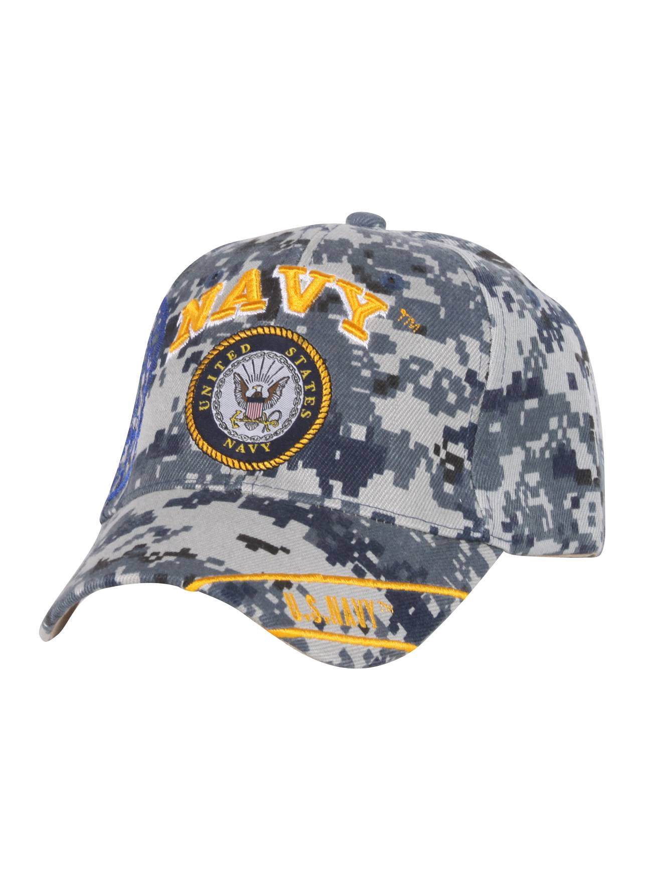 US Navy Digital Camo Blue Officially Licensed Adjustable Hat | Walmart ...