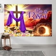 7 x 5 ft Easter Jesus Backdrop Spring Christian Cross Lily Jesus ...