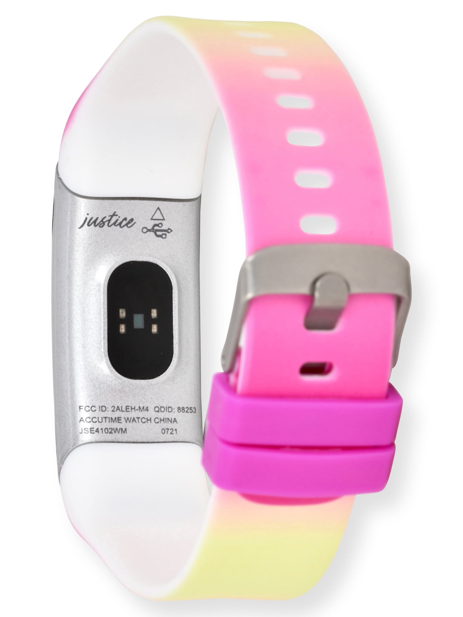 Justice Dynamic Heart Unisex Smartwatch – Rainbow JSE4102WM