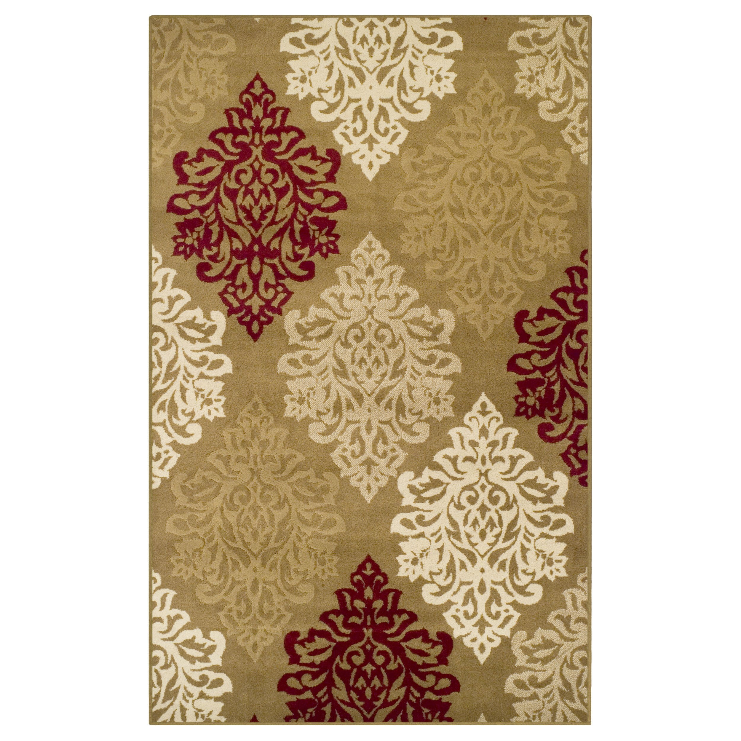Danvers Vintage Baroque Medallion Area Rug Brown / 4 ft. x 6 ft ...