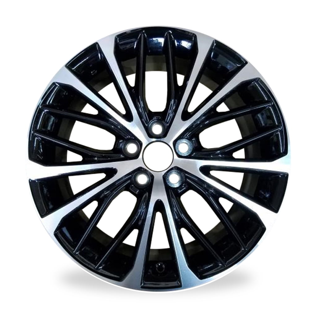 18" 18x8 New Single Machined Black Alloy Wheel For 2018-2022 Toyota ...