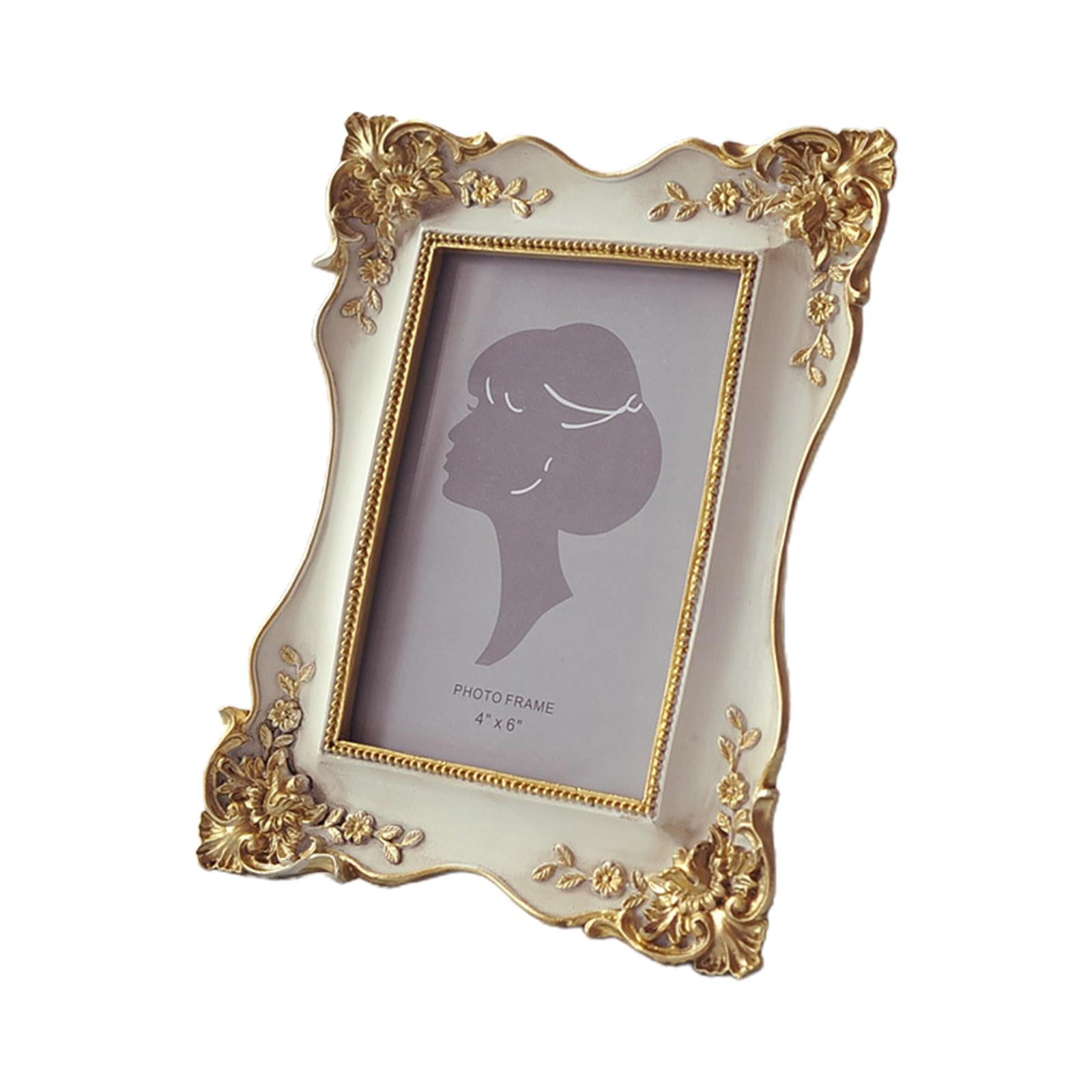 Carved Flower Picture Display Frame 9.7x13.7cm Paper Table Top, Retro ...