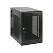 StarTech.com 4-Post 12U Wall Mount Network Cabinet with 1U Shelf, 19" Hinged Wall-Mounted Server ...