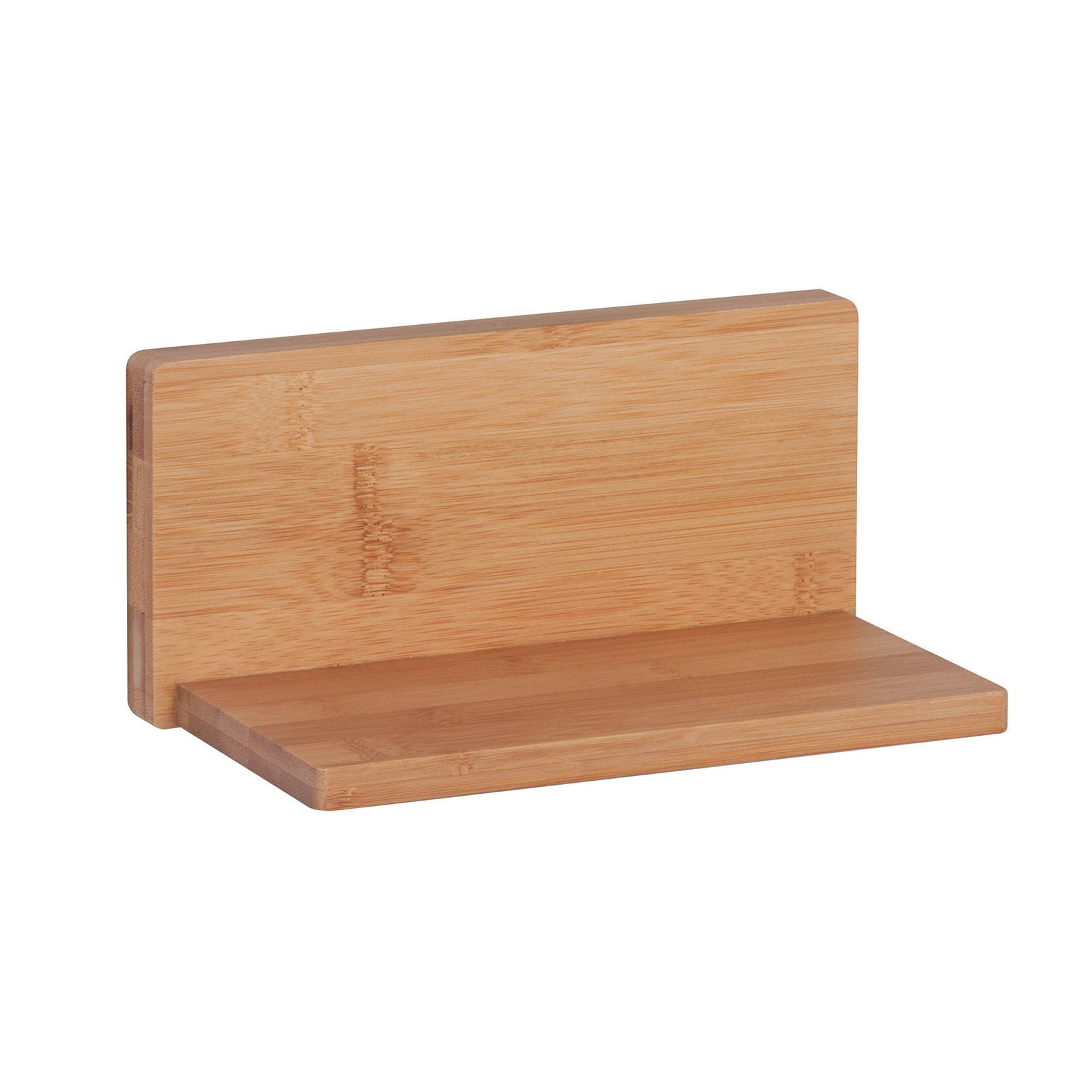 Honey Can Do Bamboo L-Shape Wall Shelf with 15lb Capacity, Brown ...
