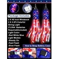 250th Anniversary USA, 2 Pack 40 Inch American Flag Windsock with ...