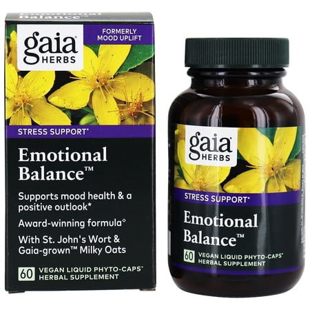 Gaia Herbs - Emotional Balance - 60 Liquid VCap(s) Formerly Mood Uplift ...