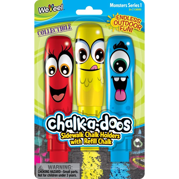 Chalkadoo Sidewalk Chalk Holders 3-Pack - Walmart.com