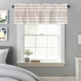 Rod Pocket Window Valances Rustic Geometric Stripe Short Kitchen ...