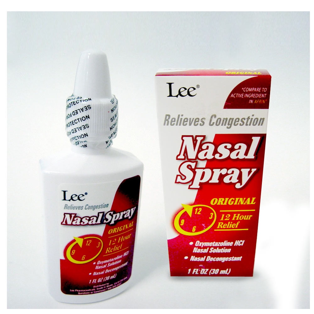 Decongestant Nasal Spray 12 Hour Oxymetazoline Allergy Sinus Strength ...