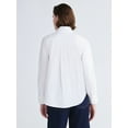 Free Assembly Women's Cotton Tie Neck Blouse with Long Puff Sleeves ...