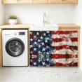 Abstract American Flag Cabinet Curtains for Kitchen 11"W x 13"L, Paint ...