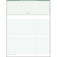 Computer Check Paper - Blank Personal Wallet Checks 3 on a Page ...