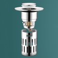 Sink Drain Plug Stainless Steel Bounce Core 30mm+ Insect Proof Clog ...