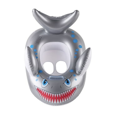 Swim School Sharkie First Baby Floatie for Pool, Glitter-Filled Boat ...