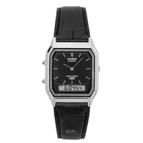 Casio Standard Digital Leather And Cloth Strap Quartz W-220HF-3AV ...