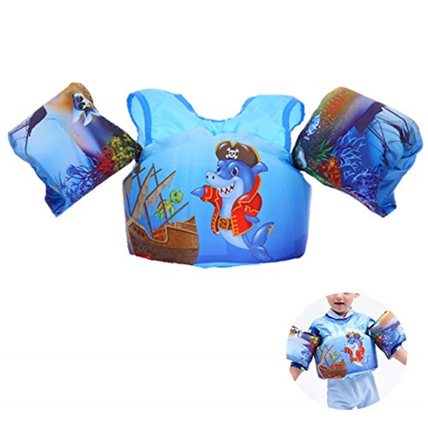 Click here for Eyiiye Kids Water Play Aid Vest  Printed Beach Bat... prices