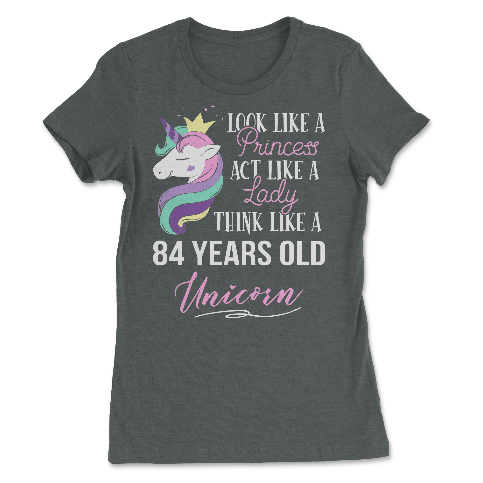 84th Unicorn Birthday Shirt For 84 Years Old Women Walmart