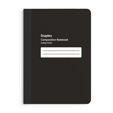 Staples Composition Notebook 7.5" x 9.75" Graph Ruled 80 Sheets Blue ...