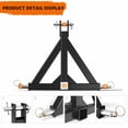 RVNI Tractor Attachments 3 Point 2" Receiver Trailer Hitch Drawbar ...