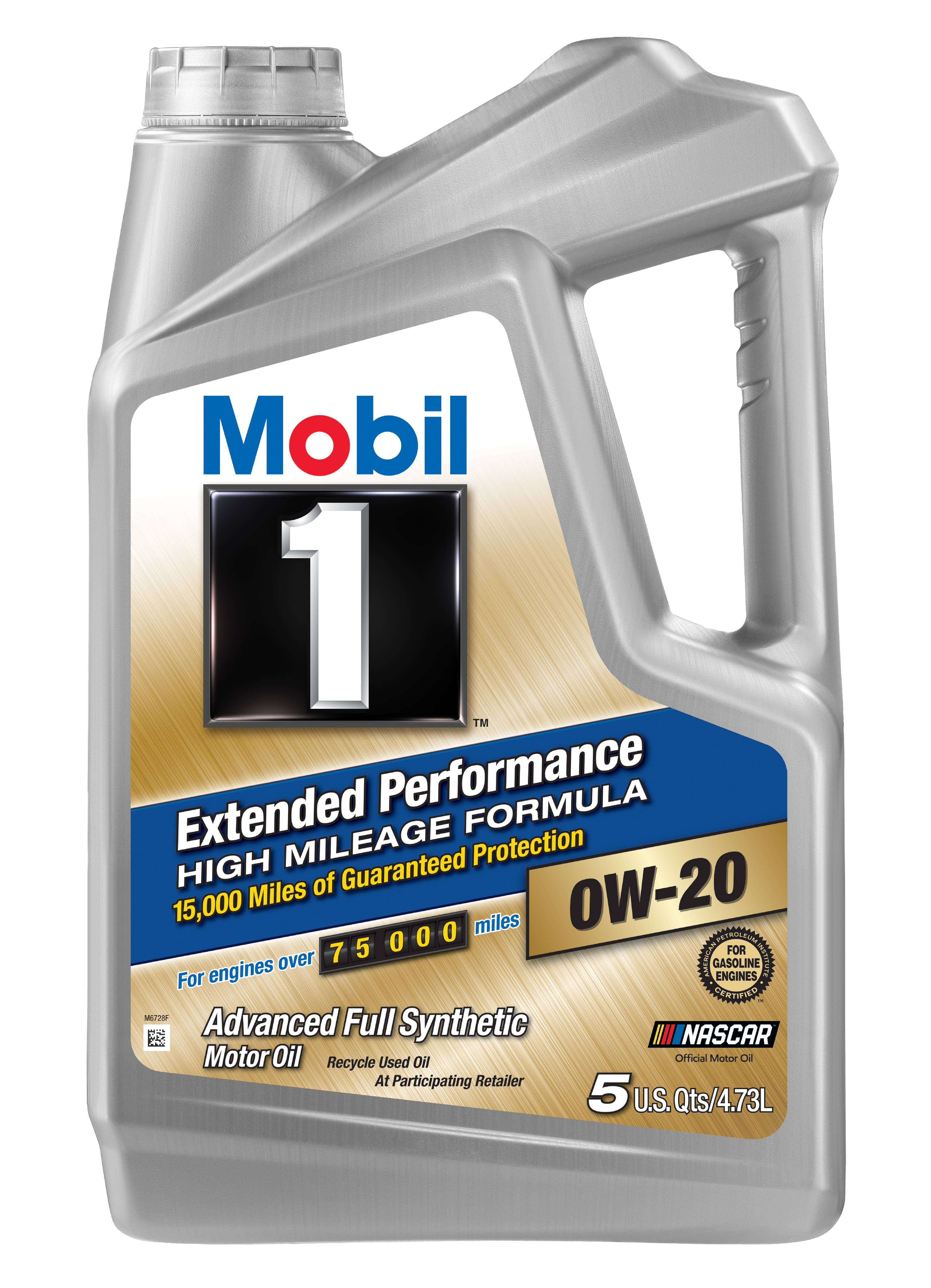 (12 Pack) Mobil 1 Extended Performance High Mileage Formula 0W20, 5 qt (12 pack) - Walmart Business